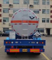 China The latest process design of CIMC is a three-axis liquid medium semi-trailer made of high-strength steel. for sale