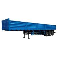 China CIMC can be customized to match your perfered color 3 axle Chinese truck cargo fence trucker semi trailer for sale