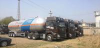 China The latest process design of CIMC is a three-axis liquid medium semi-trailer made of high-strength steel. for sale