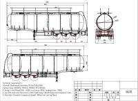 China The latest process design of CIMC is a three-axis liquid medium semi-trailer made of high-strength steel. for sale