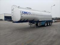 China The latest process design of CIMC is a three-axis liquid medium semi-trailer made of high-strength steel. for sale