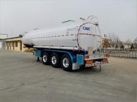 China The latest process design of CIMC is a three-axis liquid medium semi-trailer made of high-strength steel. for sale
