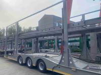 China CIMC hot sale made of iron 9 car vehicle capacity Double Level 2 axle car carrier semi trailer in philippine and Africa for sale