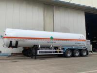 China CIMC 3 axis carbon steel 20 to 30 cbms Cryogenic liquid oxygen hydrogen natural gas transport pressure vessel tank truck trailer for sale