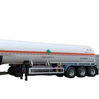 China CIMC iron or aluminum alloy Cryogenic liquefied natural gas nitrogen oxygen 26.5 27.7 cbms or customize size semi trailer tanker for sale
