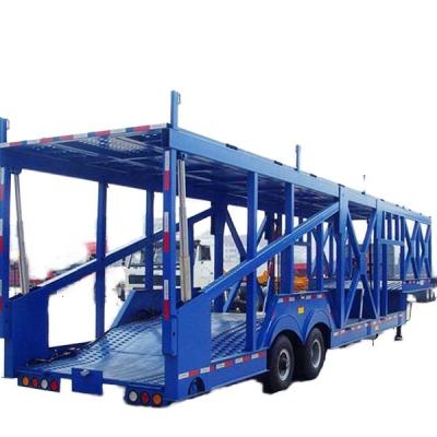 China CIMC 2/3 axle 6-10 cars stainless steel with a loading capacity of 30t to 100t land road car hauling trailer for sale