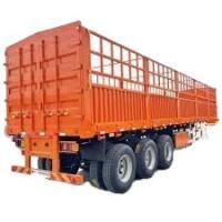 China New Design Fence Semi Trailer For Animals Transportation Or Heavy Duty Transportation for sale