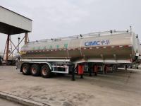 China CIMC 3 axles 41cbms iron and stainless steel Ordinary liquid tank edible cooking oil semi trailer tanker for sale