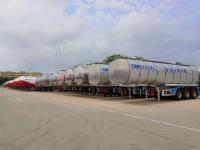 China CIMC 3 axis iron S30408 11450*2500*3900mm total mass 40T curb mass 8200 use EHA dish end 4.5mm thickness ordinary liquid tank for sale