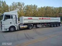 China CIMC 3 Axles 8000L/5500L/7000L/7500L Gasoline and Diesel 4 compartments design 28 KL Steel Fuel hydraulic Tank Trailer for sale