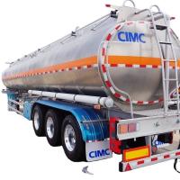 China CIMC 33000 40000 45000 50000 60000 Litres 3 Axles Aluminum Alloy Fuel Petrol gasoline Oil Tank Tanker Semi Trailer for Sale for sale