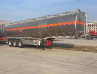 China CIMC 33000 40000 45000 50000 60000 Litres 3 Axles Aluminum Alloy Fuel Petrol gasoline Oil Tank Tanker Semi Trailer for Sale for sale