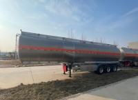 China CIMC 33000 40000 45000 50000 60000 Litres 3 Axles Aluminum Alloy Fuel Petrol gasoline Oil Tank Tanker Semi Trailer for Sale for sale