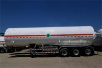 China CIMC new design hot sale 3 axles Liquefied Natural Gas Cryogenic Trucks for LNG Gas Station new design gas cylindrical tanker for sale