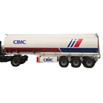 China CIMC latest process high-strength steel three-axle oil tank semi-trailer for sale