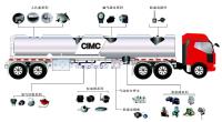 China CIMC's latest high-strength steel 3-axle oil tank semitrailer for sale