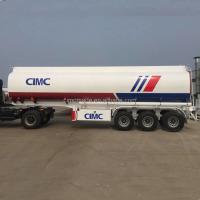 China CIMC's latest high-strength steel 3-axle oil tank semitrailer for sale