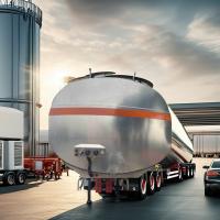 China Manufacturer Customized 3-Axis Aluminum Alloy Oil Tanker Truck  Semi-Trailer for sale