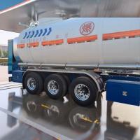 China 3-axle Aluminum Alloy Oil Tanker Truck CIMC China Truck Oil Tanker Truck Safety Guaranteed for sale