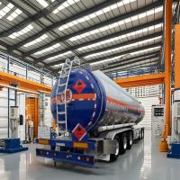 China 3-axle Aluminum Alloy Oil Tanker Truck CIMC China Truck Oil Tanker Truck Safety Guaranteed for sale