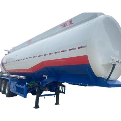 China 3-Axis Oil Tanker Semi-Trailer Fuel / Liquid Tank Semi Trailer for sale