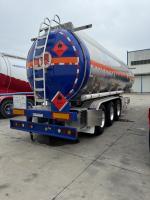 China 3-Axis Oil Tanker Semi-Trailer Fuel / Liquid Tank Semi Trailer for sale