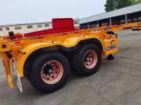 China CIMC 2/3 Axles 12 Units Tires 12400*2480*1560mm Mechanical Suspension 60T Payload Skeleton Semi Trailer for sale