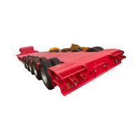 China Heavy-Duty Lowbed Semi Trailer For Transporting Oversized Equipment Machinery And Construction Vehicles Safely for sale