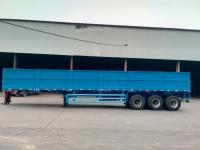 China 40ft 3 Axle High Tensile Steel With 4/6/8/10/12 Sets Locks For Bulk Cargo / Container Transport Side Wall Semi Trailer for sale