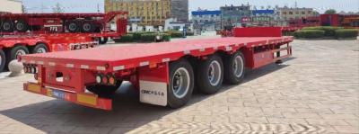 China CIMC Q345B Steel 3 Axles 50-70 Tons Container Flatbed Semi Trailer for sale