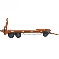 China Heavy Duty Excavator Trailer Hydraulic Ramp System Low Bed Draw Bar Full Trailer for sale