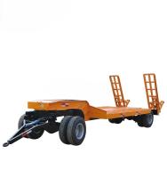 China Heavy Duty Excavator Trailer Hydraulic Ramp System Low Bed Draw Bar Full Trailer for sale
