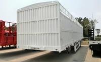 China New Design Fence Semi Trailer For Animals Transportation Or Heavy Duty Transportation for sale