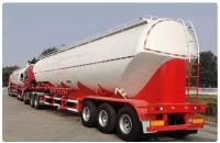 China CIMC High Tensile Low Carbon Alloy Steel 40cbms 3-axle W Shape Bulker Carrier Cement Semi-trailer for sale