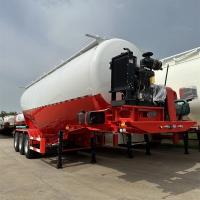 China CIMC High Tensile Low Carbon Alloy Steel 40cbms 3-axle W Shape Bulker Carrier Cement Semi-trailer for sale
