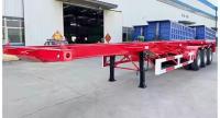 China CIMC 3 Axles 12 Units Tires 12400*2480*1560mm Mechanical Or Air Suspension 60T Payload Skeletal Trailer for sale