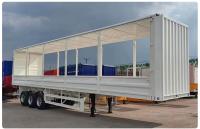 China 2 Or 3 Axle With Water Resistant Laminated Plywood Tarped Tarpaulin Side Curtain Cargo Truck Trailer for sale