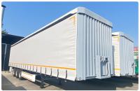 China 2 Or 3 Axle With Water Resistant Laminated Plywood Tarped Tarpaulin Side Curtain Cargo Truck Trailer for sale