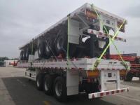 China USED 3AXLES FLATBED SEMI TRAILER for sale