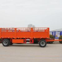 China CIMC 1/ 2 Axle High Tense Steel 6.5-9.5m Length Load Capacity 20-30 Tons Flatbed With Moving Turn Full Truck for sale