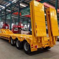 China CIMC 3AXLES LOW BED SEMI TRAILER  FOR 'S TRANSPORTATION for sale