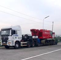 China CIMC 3AXLES LOW BED SEMI TRAILER  FOR 'S TRANSPORTATION for sale