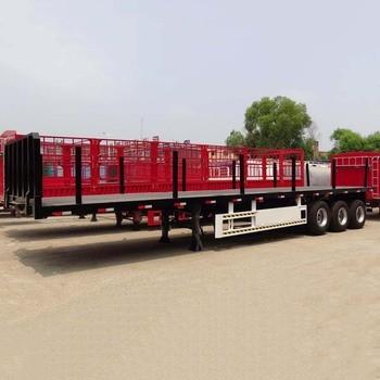 China CIMC 3AXLES FLATBED SEMI TRAILER for sale