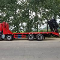 China CIMC High Strength Low Alloy Steel Q345 2 Axles 35T Flatbed Container Transport Semi Truck Trailer for sale