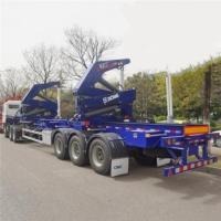 China 3 Axle 20 Feet Mechanical Suspension King Pin 2/3.5 Feet Container Side Loader Trailer for sale