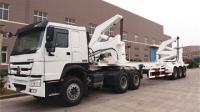 China 3 Axle 20 Feet Mechanical Suspension King Pin 2/3.5 Feet Container Side Loader Trailer for sale