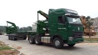 China 3 Axle 20 Feet Mechanical Suspension King Pin 2/3.5 Feet Container Side Loader Trailer for sale