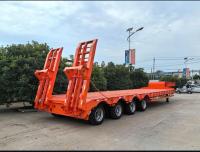 China Customizable Steel Three- And Four-Axis CIMC Lowbed Semi-Trailer Truck Trailers for sale