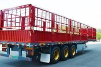 China High Performance Fence Semi Trailer For Secure Transport Of Livestock Animals And Heavy Load for sale