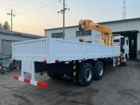 China SHACMAN 12 Ton Truck With 5 Section Telescopic Boom 360 Degree Rotation Angle Construction Lifting Hydraulic Mounted Crane for sale
